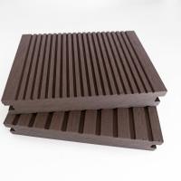 China Waterproof Anti-Slip Wood Grain 150x25mm Composite Decking Board Outdoor Patio for sale