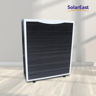 China -30 Degree Inverter R290 All Black Heating And Cooling Heat Pump 75 Degree Wifi Control for sale