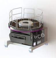 China 10 Ton Hydraulic High Lift Table with Turntable Stationary Running Mode Lifting Height 4700mm Hot Item for sale
