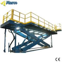 China Stationary Running Mode CE Marco Twin Scissor Lift Table with Guardrail by Marco for sale