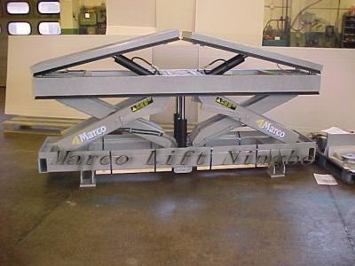 China Effortless Stationary Moves with Marco Twin Scissor Lift Table and Tilt Platform CE Certified for sale