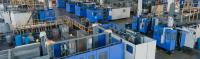 China Double Station Large Blow Molding Machine 20L 30L Jerry Can Making Machine for sale