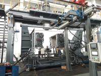 China 500-1200L IBC Water Tank Plastic Extrusion Blow Molding Machine 1300kN Clamping Force for sale