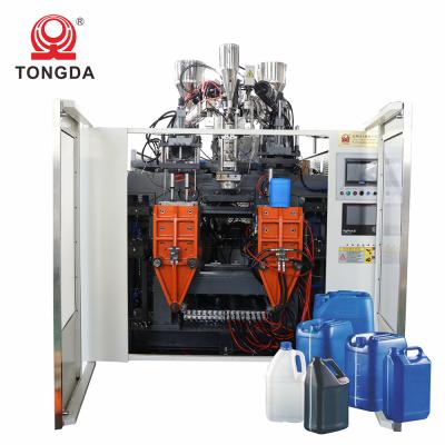 China Extrusion 1L - 5L HDPE Bottle Blowing Machine Double Station for sale