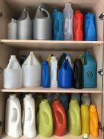 China Automatic 5L HDPE Jerry Can Blow Molding Machine 70kg Output Double Station for sale