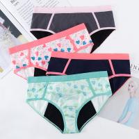 China Heavy Flow Organic Cotton Menstrual Underwear For Teens 4 Layer Leakproof Absorbing for sale