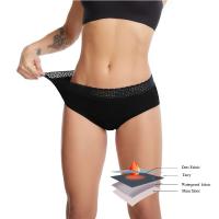 China Washable Leak Proof Underwear Menstrual Period Panties Mid Waist Cotton 4 Layer Sanitary for sale