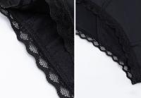 China Plus Size Leakproof 4 Layer High Absorbency Menstrual Briefs Lace Period Panties Resusable Cotton Period Underwear for sale