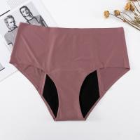 China Sanitary Reusable Period Panties Knickers Plus Size 4 Layers High Waist Leakproof Seamless for sale