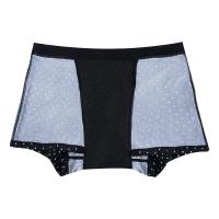 China 4 Layers Leak Period Proof Pants Shorts Sports Women Black Wave Point Heavy Flow Menstrual for sale