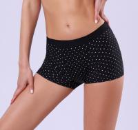 China 4 Layers Leak Period Proof Pants Shorts Sports Women Black Wave Point Heavy Flow Menstrual for sale
