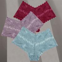 China Plus Size Sexy Bodysuit Lingerie Lace Boxer Briefs For Women Hipster Middle Waisted for sale