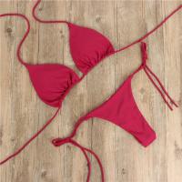 China Garter Sexy Lingerie Bra Set With Push Up Bra Swimwear Bikini String Bathing For Fat Women for sale