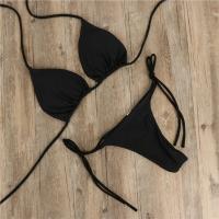 China Garter Sexy Lingerie Bra Set With Push Up Bra Swimwear Bikini String Bathing For Fat Women for sale