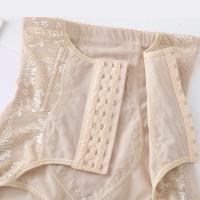 China High Rise Tummy Control Underwear Thong Shaping Cotton Crotch See Through Mesh Breathable Briefs for sale