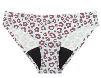 China Seamless Period Panties Postpartum Undies Leopard Low Waist Ice Silk Waterproof Strips for sale