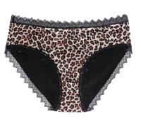 China Leopard Breathable Period Panties Underwear Girl Sexy Lace Leakproof 4 Layers for sale