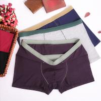 China Men'S Cotton Stretch Boxer Shorts 3xl Relaxed Fit Soft Casual Plus Size for sale