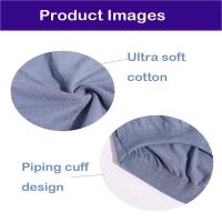 China Mid Rise Briefs Mens Cotton Boxer Shorts Underwear Ultra Soft Loose Cotton Elderly for sale
