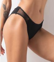 China Leak Proof Bamboo Girl Period Panties Underwear Transparent Sexy Lace Viscose Briefs for sale