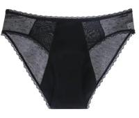 China Leak Proof Bamboo Girl Period Panties Underwear Transparent Sexy Lace Viscose Briefs for sale