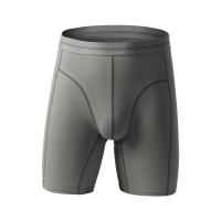 China White Compression Mens Cotton Boxer Shorts Underwear Soft Cotton Lengthened Legs Abrasive Pants for sale