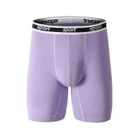 China Men'S Fitness Sportswear Modal Boxer Briefs Cotton Lengthened Legs Fat Guy Square Underwear for sale