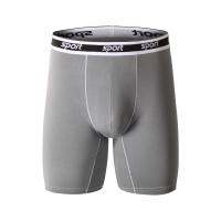 China Men'S Fitness Sportswear Modal Boxer Briefs Cotton Lengthened Legs Fat Guy Square Underwear for sale