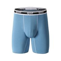 China Men'S Fitness Sportswear Modal Boxer Briefs Cotton Lengthened Legs Fat Guy Square Underwear for sale