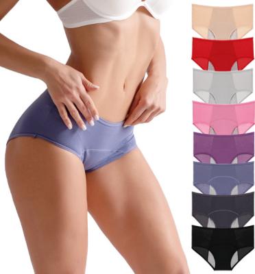 China Plus Size Period Panties Underwear Heavy Flow L-8XL 3 Layer Reusable Elastic Leak Proof for sale