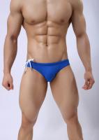 China Surfing Swimming Boxer Shorts Underwear Low Rise Mens Sexy Undies Swimwear Drawstring Closure for sale