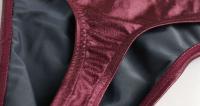 China Mens String Bikini Briefs Underwear Man Black Red Grey Faux Leather Thongs Sexy Tanga T Back for sale