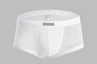 China Mens Sexy Boxer Shorts Xl See Through Mesh Waistband Briefs Club Wear Customized Waistband Boxer Briefs for sale