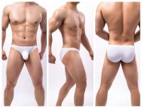 China Bikini Mens Briefs Underwear With Pouch Breathable Sports Long Bulge Thong Lingerie for sale
