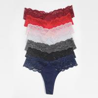 China Stretch Lace Hipster Panties Underwear Thong Pink Girl'S Low Rise Ladies Fashion Sexy Panties for sale