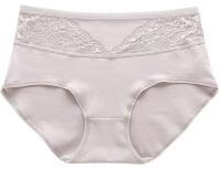 China XL-4XL Womens Underwears High Waist Cotton Female Fat Briefs Plus Size Lace Panties For Middle-Aged Women for sale