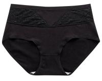 China XL-4XL Womens Underwears High Waist Cotton Female Fat Briefs Plus Size Lace Panties For Middle-Aged Women for sale