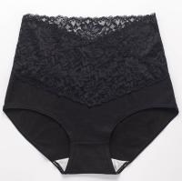 China Sexy High Waist Womens Underwears Plus Size Lace Design Cotton Undies Shape-Shaping Panties for sale