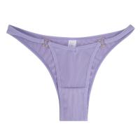 China Sexy G String Underwear For Ladies Adjustable Low Waist Seamless Brief Hipster Panties Heart Shape Ring Thong for sale