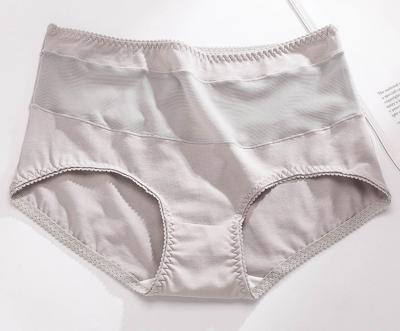 China Womens High Waisted Underwear Plus Size Thongs Seamless Sexy Hollow Out Transparent Cotton Crotch for sale