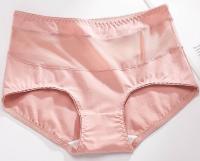 China Womens High Waisted Underwear Plus Size Thongs Seamless Sexy Hollow Out Transparent Cotton Crotch for sale