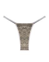China Women'S T Back Thongs Shine Stretch Strap Zebra Leopard Print G String Sexy Slutty Low Rise for sale