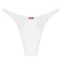 China Sexy Lace Underwear G String Thong Underwear Cheeky Lingerie Bikini Brief French Cutting String for sale