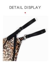 China Sexy Womens Underwear G String Leopard Girls Low Waist Panties Slutty Thin Shine Belt Adjustable for sale