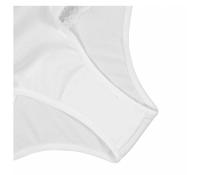 China Nylon Womens Underwears White Hi Cut Casual Brief Underpants Bikini Seamless Lace Panties for sale