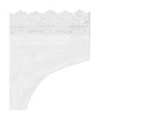 China Nylon Womens Underwears White Hi Cut Casual Brief Underpants Bikini Seamless Lace Panties for sale