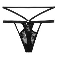 China Valentine Womens Underwears Black Thong Lingerie G String Lace T Back Strappy Body Harness Gift for sale
