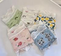 China Silk Womens Underwears Teens Cute Fruits Print Elastic Ice Lace Panties Breathable Young Ladies for sale
