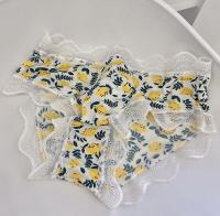 China Silk Womens Underwears Teens Cute Fruits Print Elastic Ice Lace Panties Breathable Young Ladies for sale