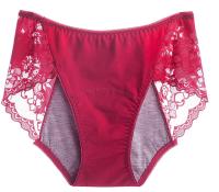 China Custom Physiological Panty Breathable Menstrual Leakproof Lace Panties Cotton Sexy Lace Period Underwear for sale